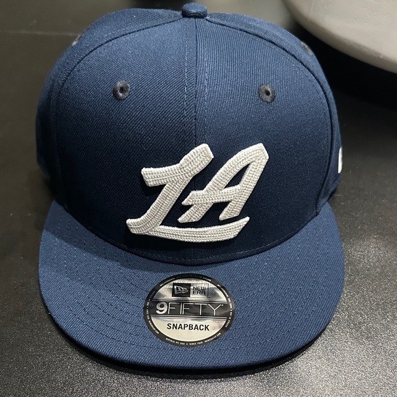 New Era | Accessories | New Era Blue Snapback With White La Logo | Poshmark